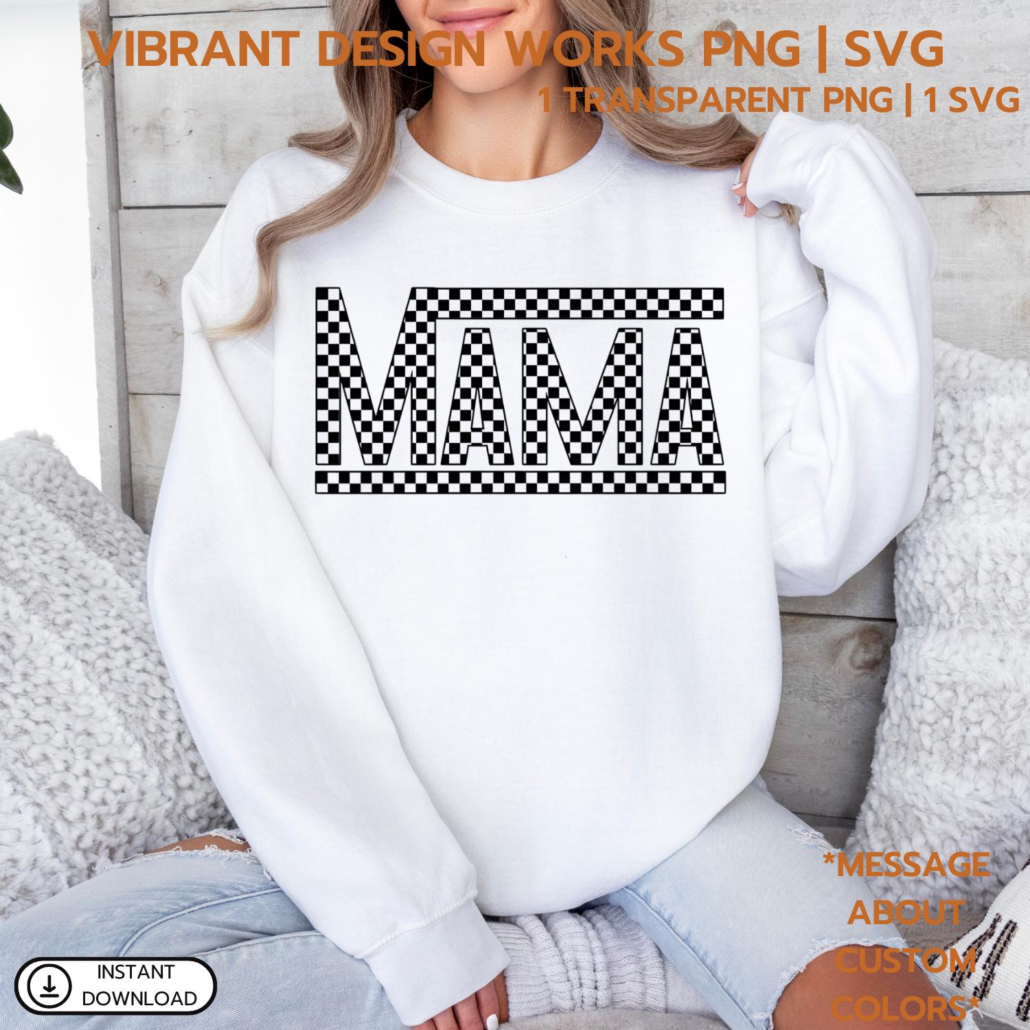 3 Checkered Mama Svg, Png | MAMA Svg, Png | Instant Download ...
