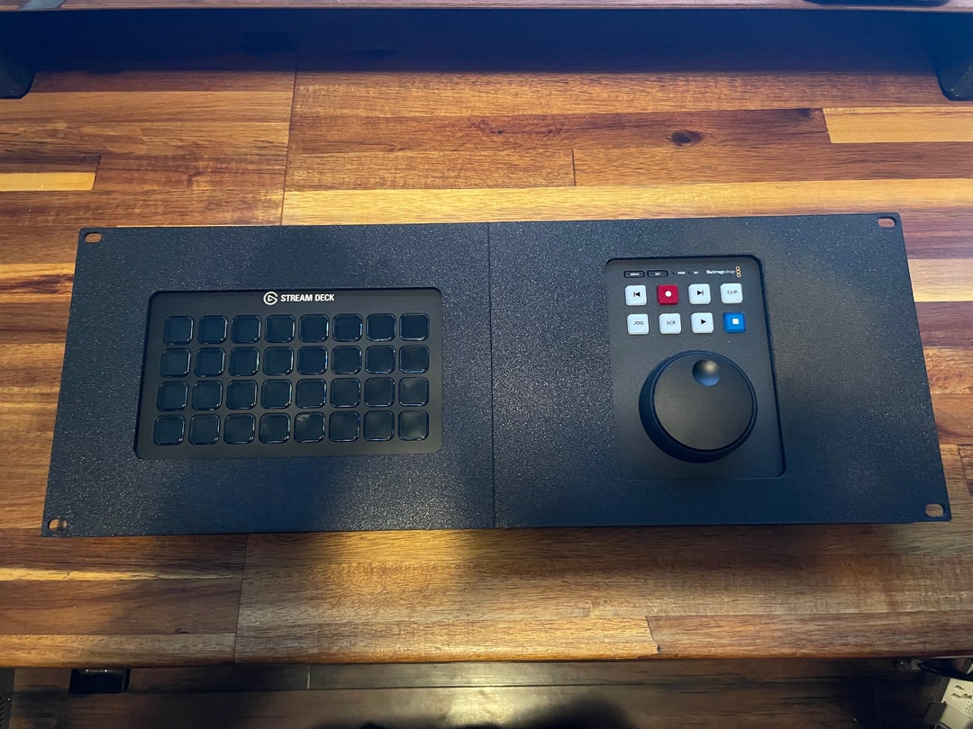 Streamdeck XL & Blackmagic Design Hyperdeck Shuttle Rack Mount - Etsy