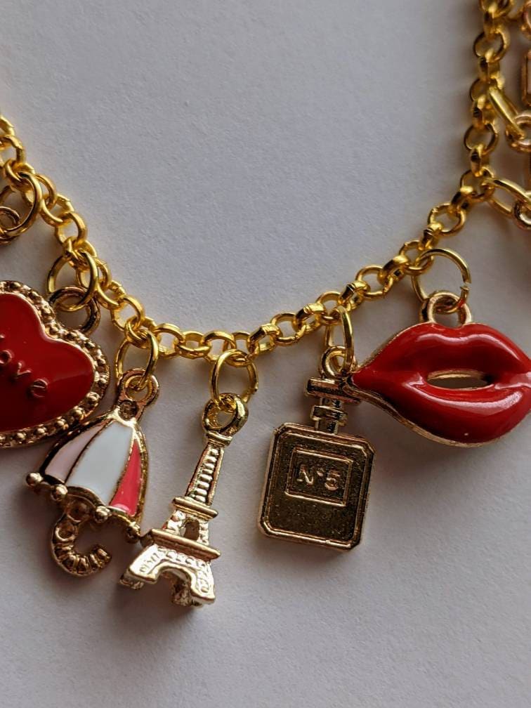 Things Women Love Charms. Gold Tone Fun 17 Charms 6 and - Etsy