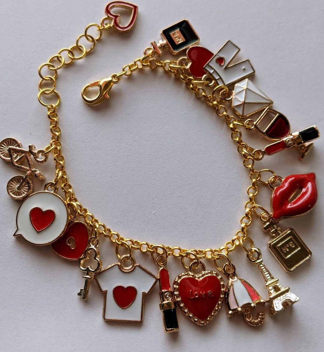 Things Women Love Charms. Gold Tone Fun 17 Charms 6 and - Etsy