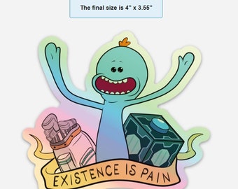 Existence is Pain Sticker - Etsy
