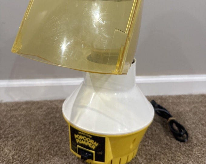 Wear-ever Popcorn Pumper Hot Air Popcorn Maker W Butter Dish 73000 VTG ...