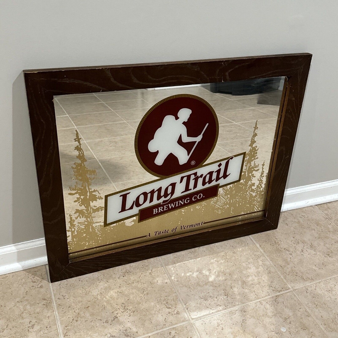 Vintage Long Trail Brewing 28x22 Glass Bar Mirror Wall Handing ...