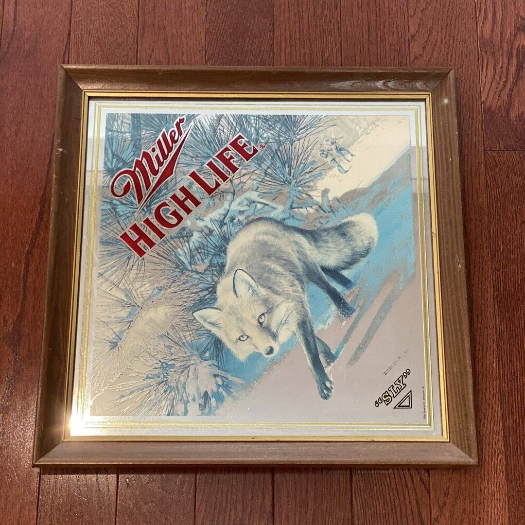 Miller High Life Beer Wildlife Series Sly Fox Diamond Frame - Etsy