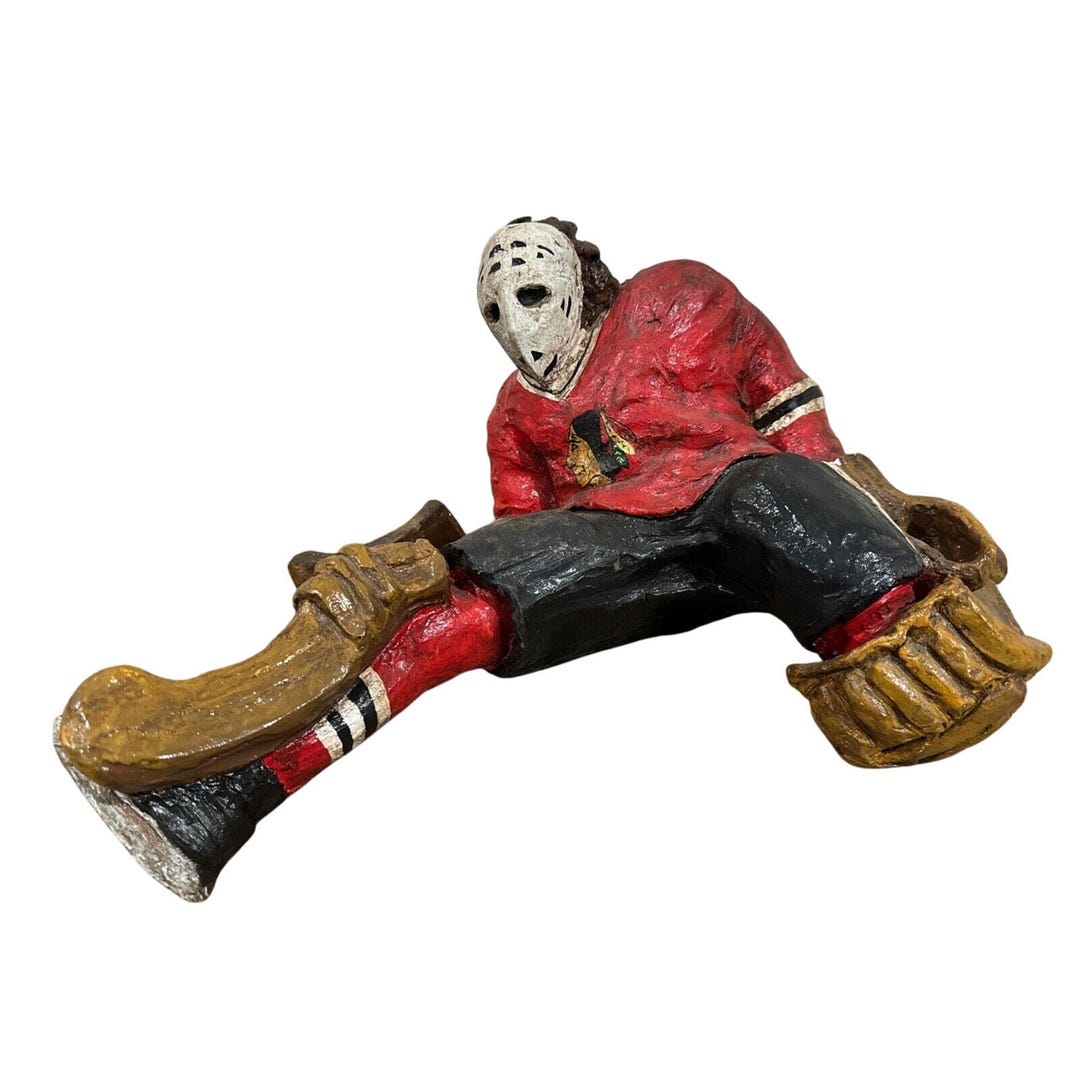 Vintage 1970s Tony Esposito Statue Figure Chicago Blackhawks Goalie ...