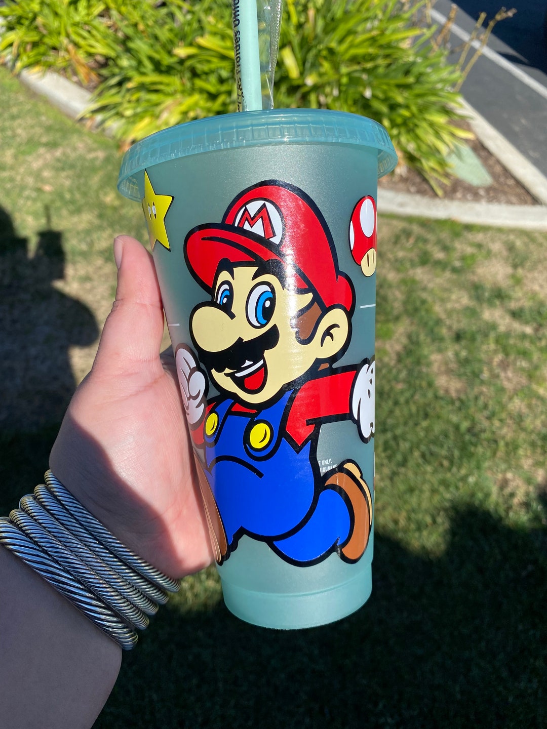 Super Mario Starbucks Cup | Mario Bros Starbucks Cup | Mario Plumber ...