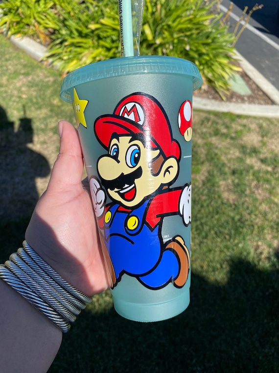Super Mario Starbucks Cup Mario Bros Starbucks Cup Mario - Etsy Canada