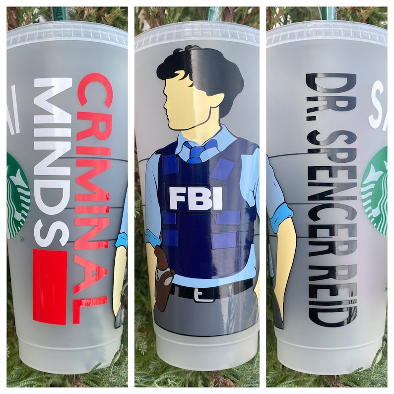 Criminal Minds Starbucks Cup Dr. Spencer Reed Criminal - Etsy