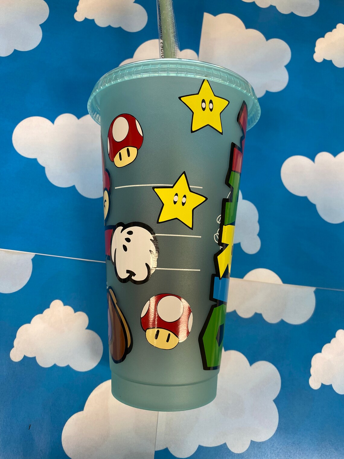 Super Mario Starbucks Cup Mario Bros Starbucks Cup Mario - Etsy Canada