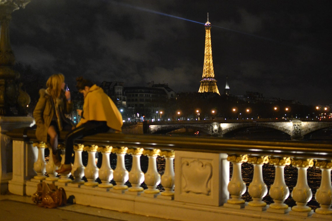 La Grande Dame - Iconic Parisian Landmark Eiffel Tower, From the Pont D ...