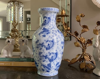 Blue Fish Vase - Etsy