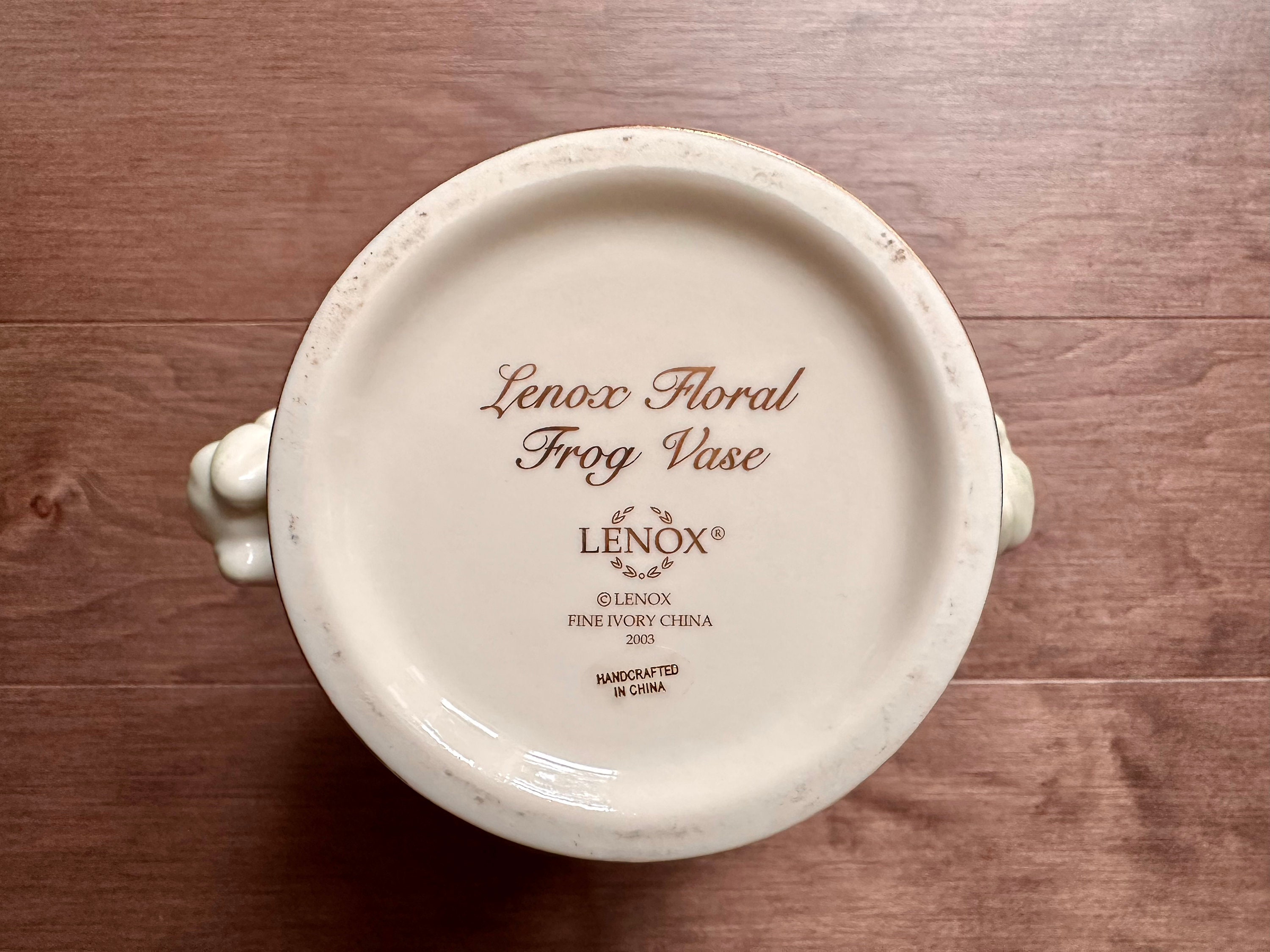 Vintage Lenox Floral Frog Vase, 8.75 H, Circa 2003 Vintage Frog Vase ...