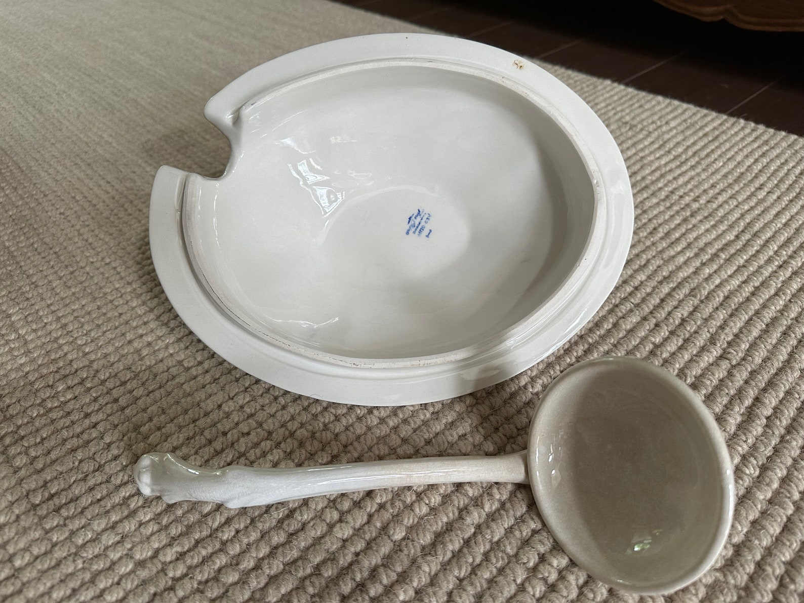 Large Vintage Red Cliff Ironstone Soup Tureen Ladle Lid and - Etsy