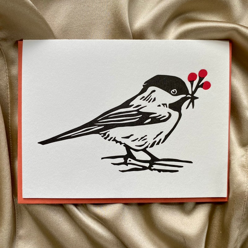 Holiday Linocut Print - Etsy