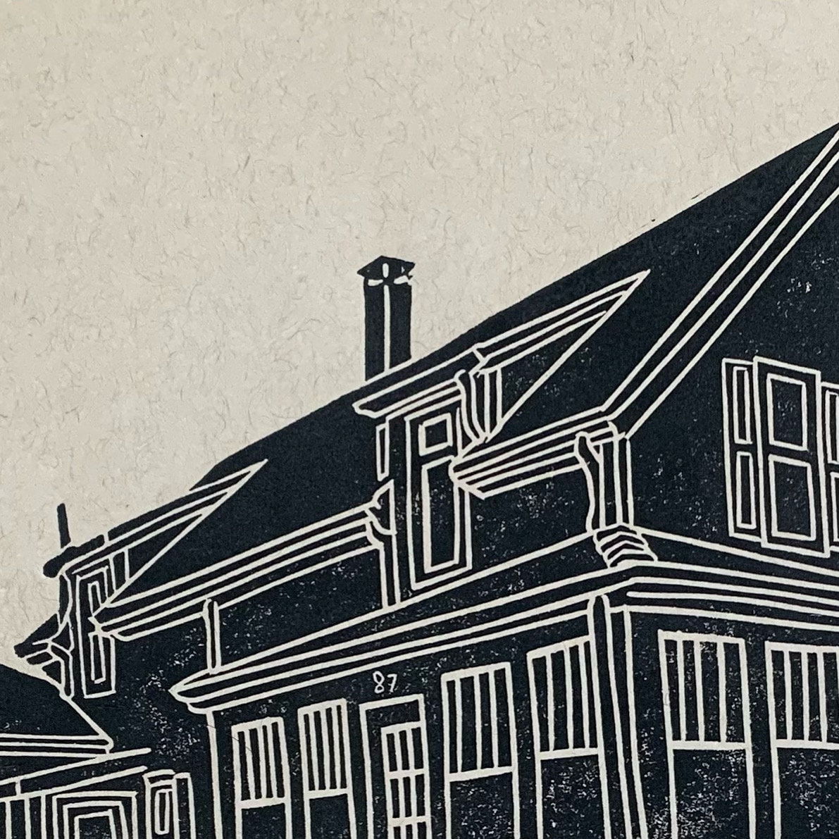 Custom Linocut House Portrait | Handcarved Print for a Housewarming ...