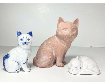 Blue Cat Figurines - Etsy