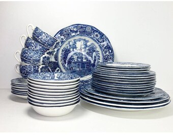 Liberty Blue Dinnerware - Etsy