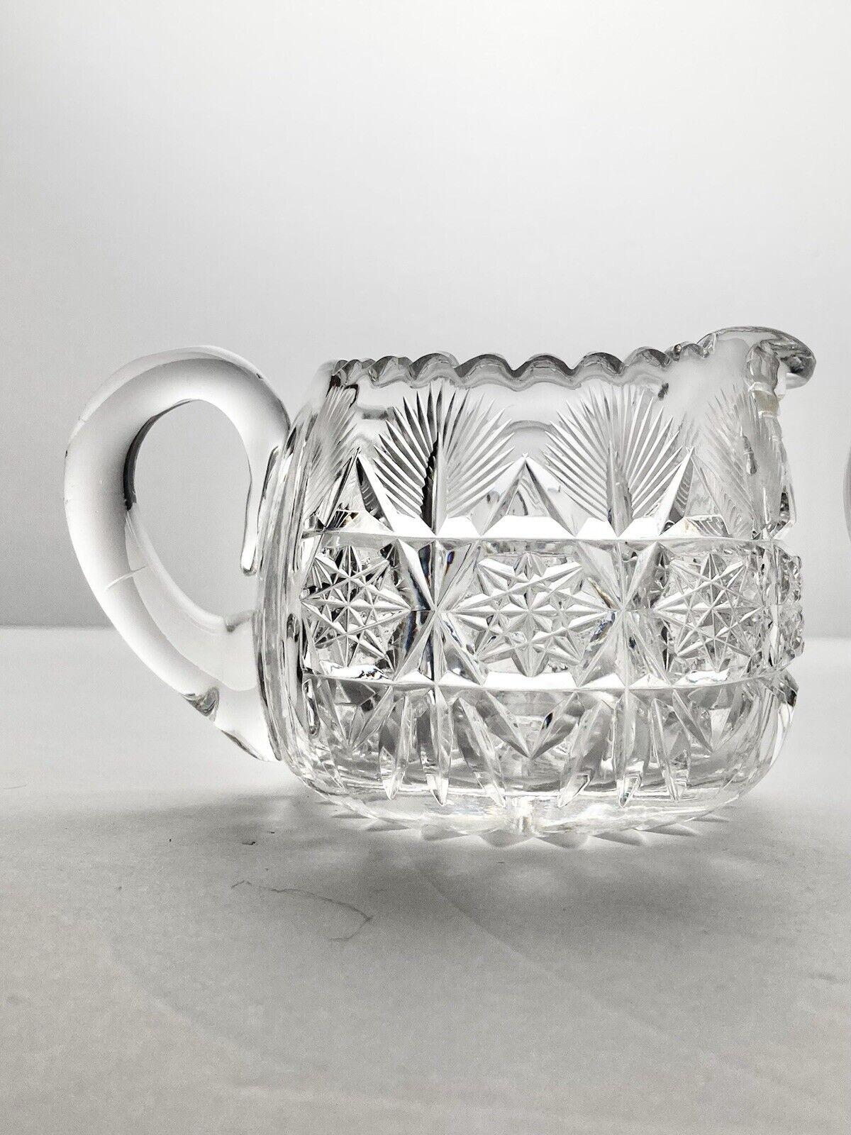 7-piece American Brilliant Period Cut Crystal Dinnerware Serving ...