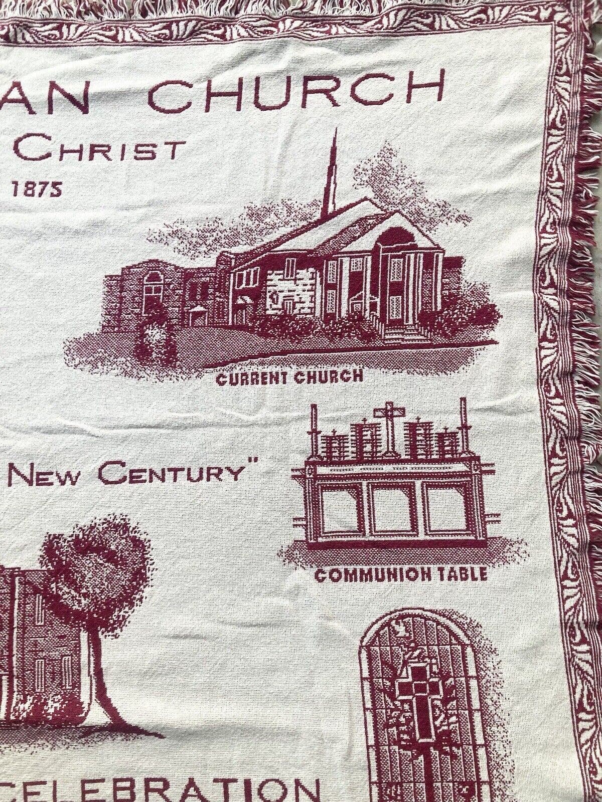 2000s “first Christian Church of Garland, Texas” Cotton Blanket Throw ...