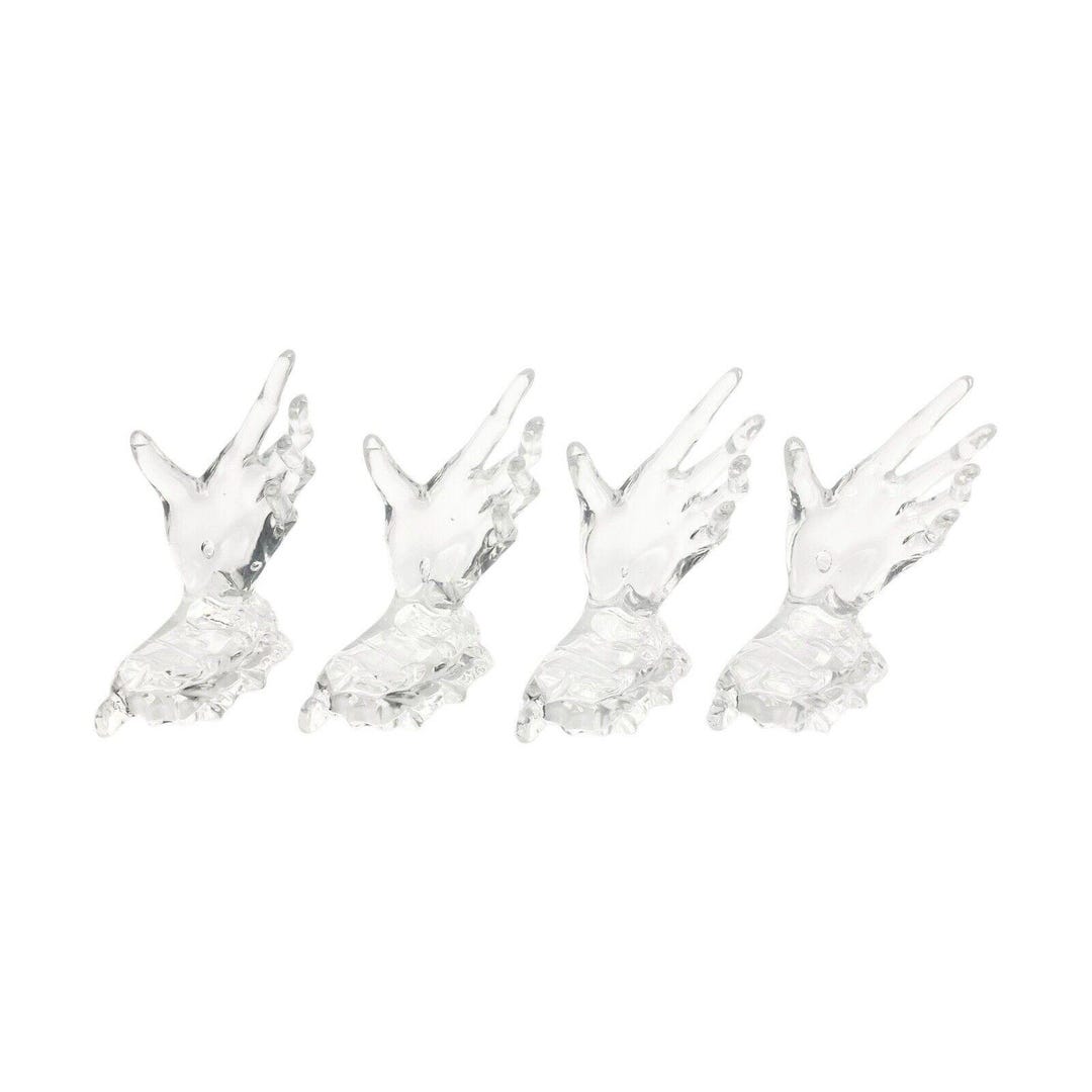 1970s Nancy Funk-style Set of 4 Postmodern Acrylic Hand Wall Hooks 4.5 ...