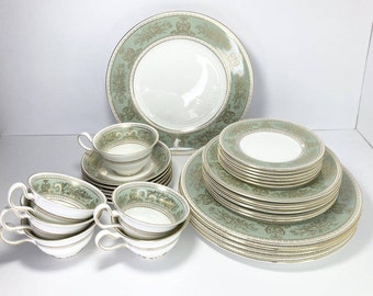 Sage Green Dinnerware Set - Etsy