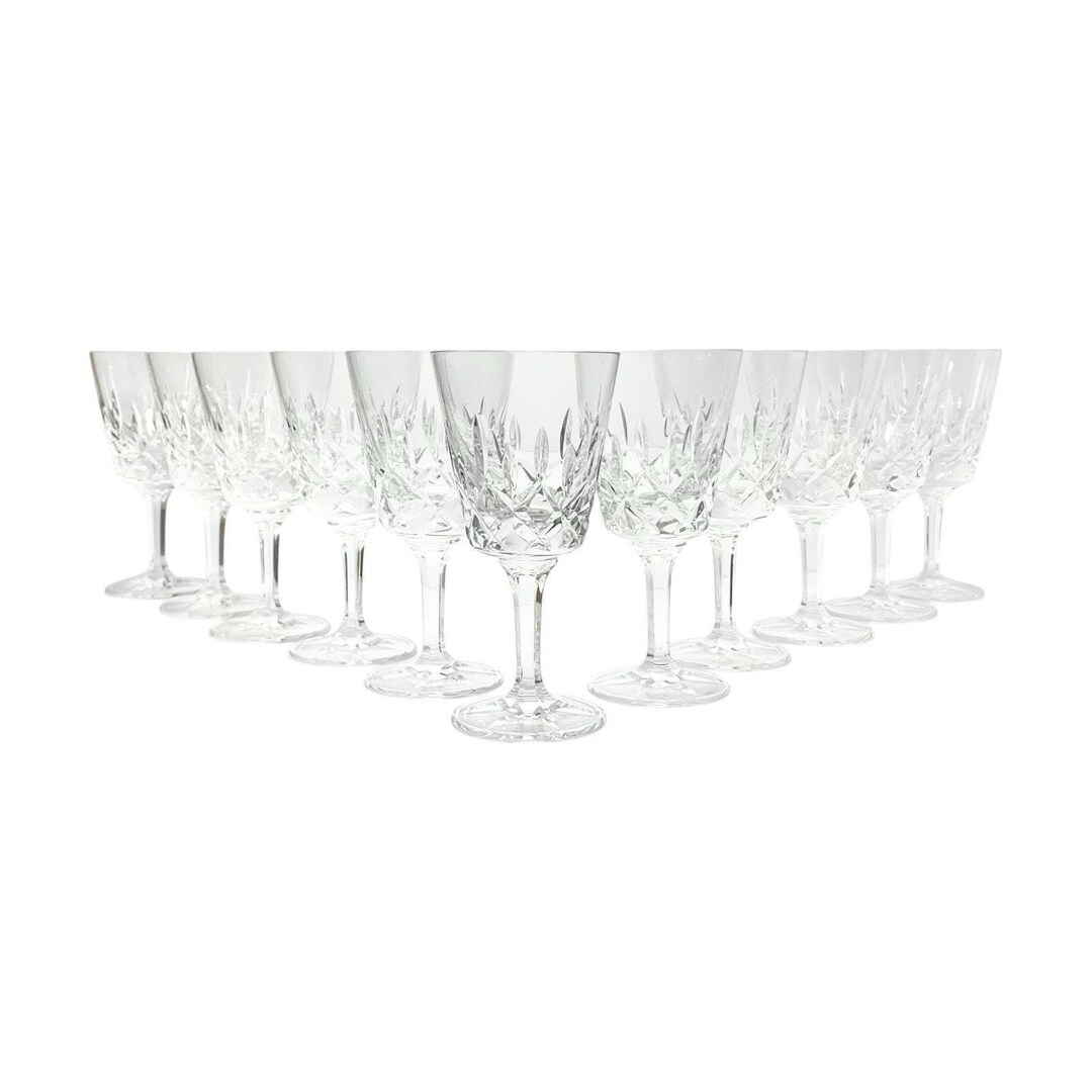 Gorham “king Edward” Set of 11 Crystal Wine Glasses 6” 6oz Signed - Etsy
