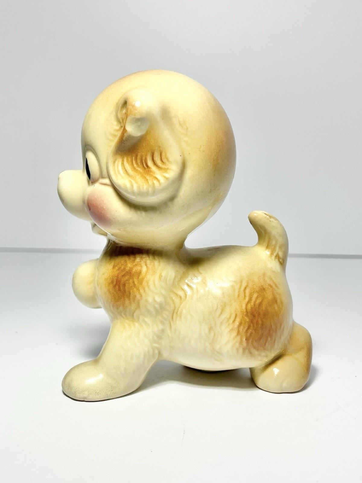 1950s Mid-century Glossy Glazed Ceramic Puppy Dog Figurine 4 5/8” - Etsy