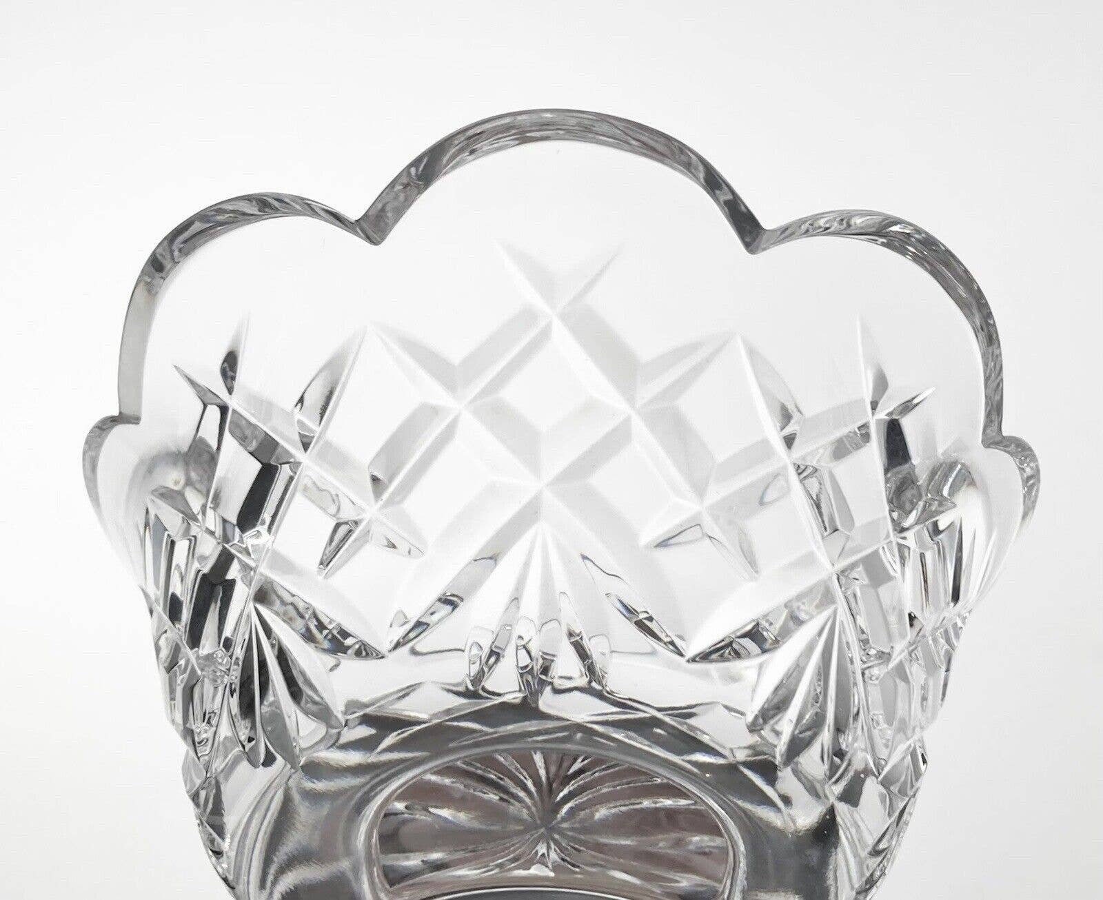 Waterford Crystal Pedestal Crown Catchall Bowl 6 Crosshatch - Etsy