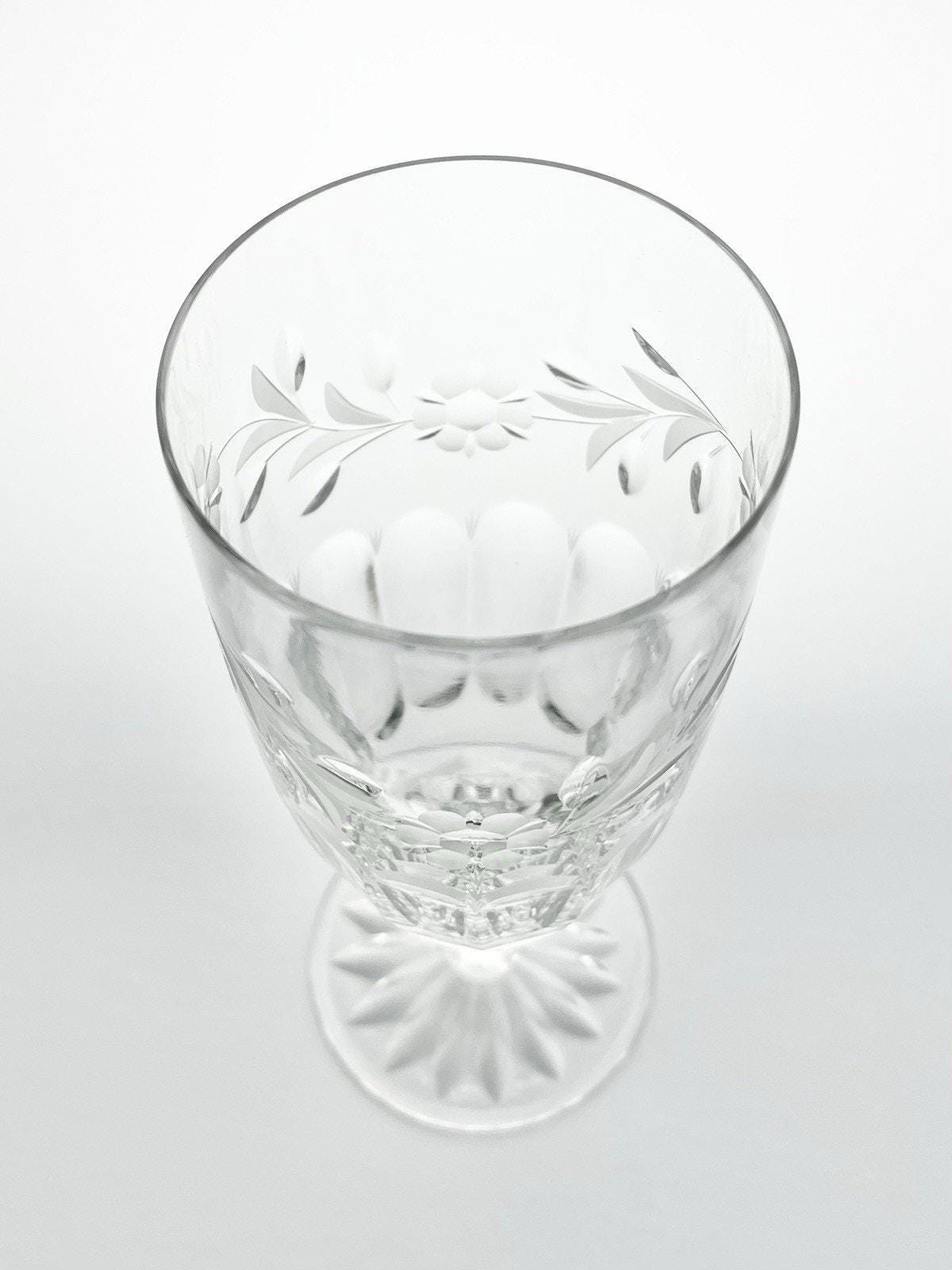 Rogaska “country Garden” Set of 7 Crystal Iced Tea Glasses 8” 16oz ...