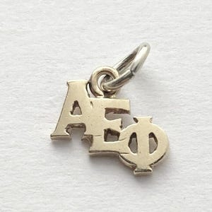 1960s 10K Gold Alpha Epsilon Phi Aephi ΑΕΦ Mini Letter Staggered ...