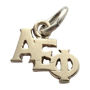 1960s 10K Gold Alpha Epsilon Phi Aephi ΑΕΦ Mini Letter Staggered ...