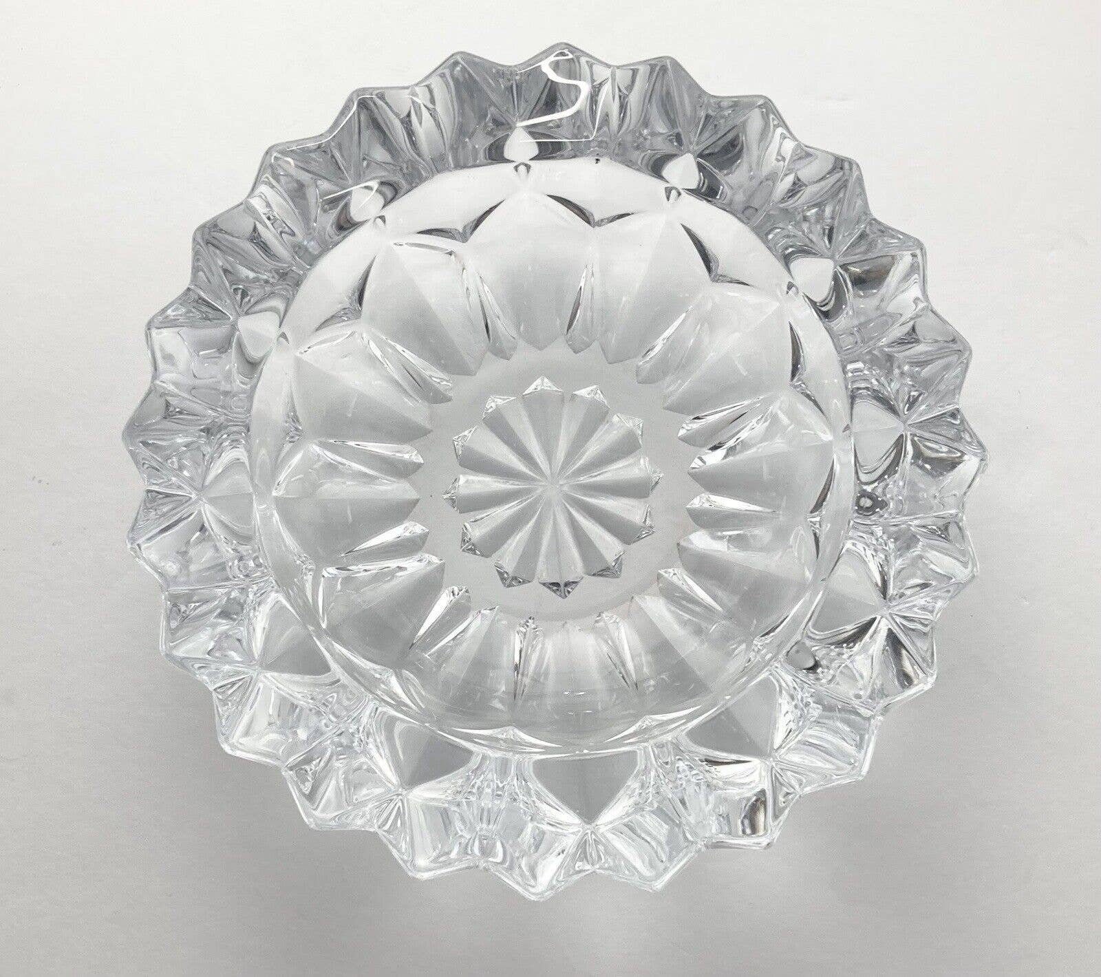 Mid-century 1960s Heavy Lead Crystal Catchall Bowl 8 Star - Etsy
