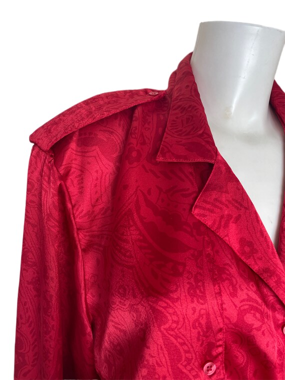 80s Vintage Jacques Vert statement 1980s blouse with … - Gem