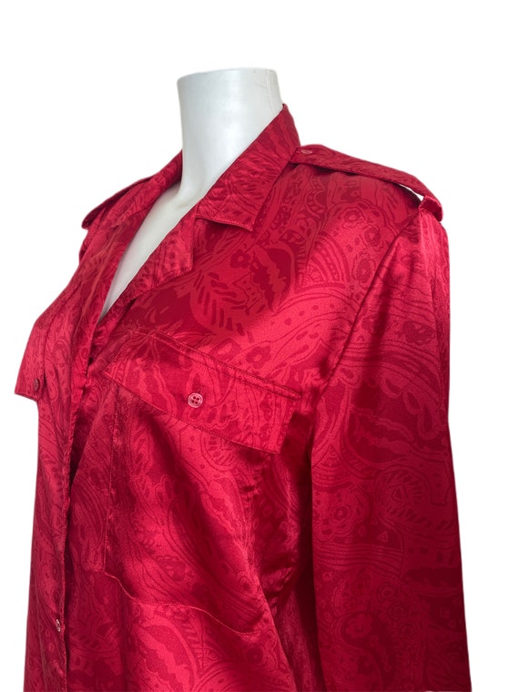 80s Vintage Jacques Vert statement 1980s blouse with … - Gem