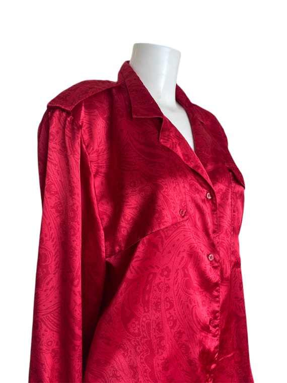 80s Vintage Jacques Vert statement 1980s blouse with … - Gem