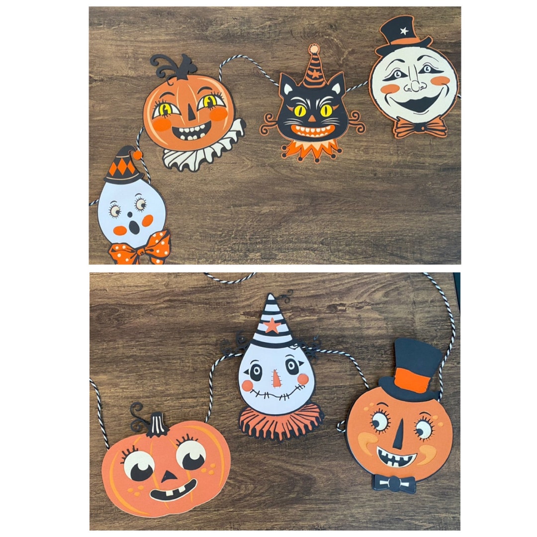 Vintage Halloween Banner/garland Made and Ready to Ship - Etsy