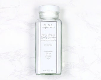 Organic Body Powder - Etsy