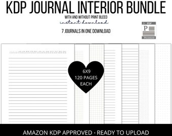 Approved KDP Journal Template | 125 Pages PDF | Digital Download ...