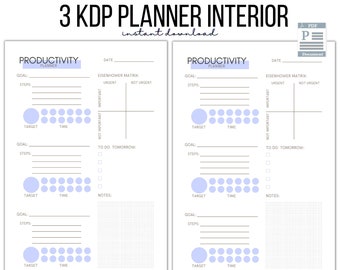 Approved Amazon KDP Daily Planner L Template 120 Pages PDF - Etsy