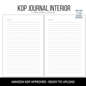 Approved KDP Journal Template | 125 Pages PDF | Digital Download ...