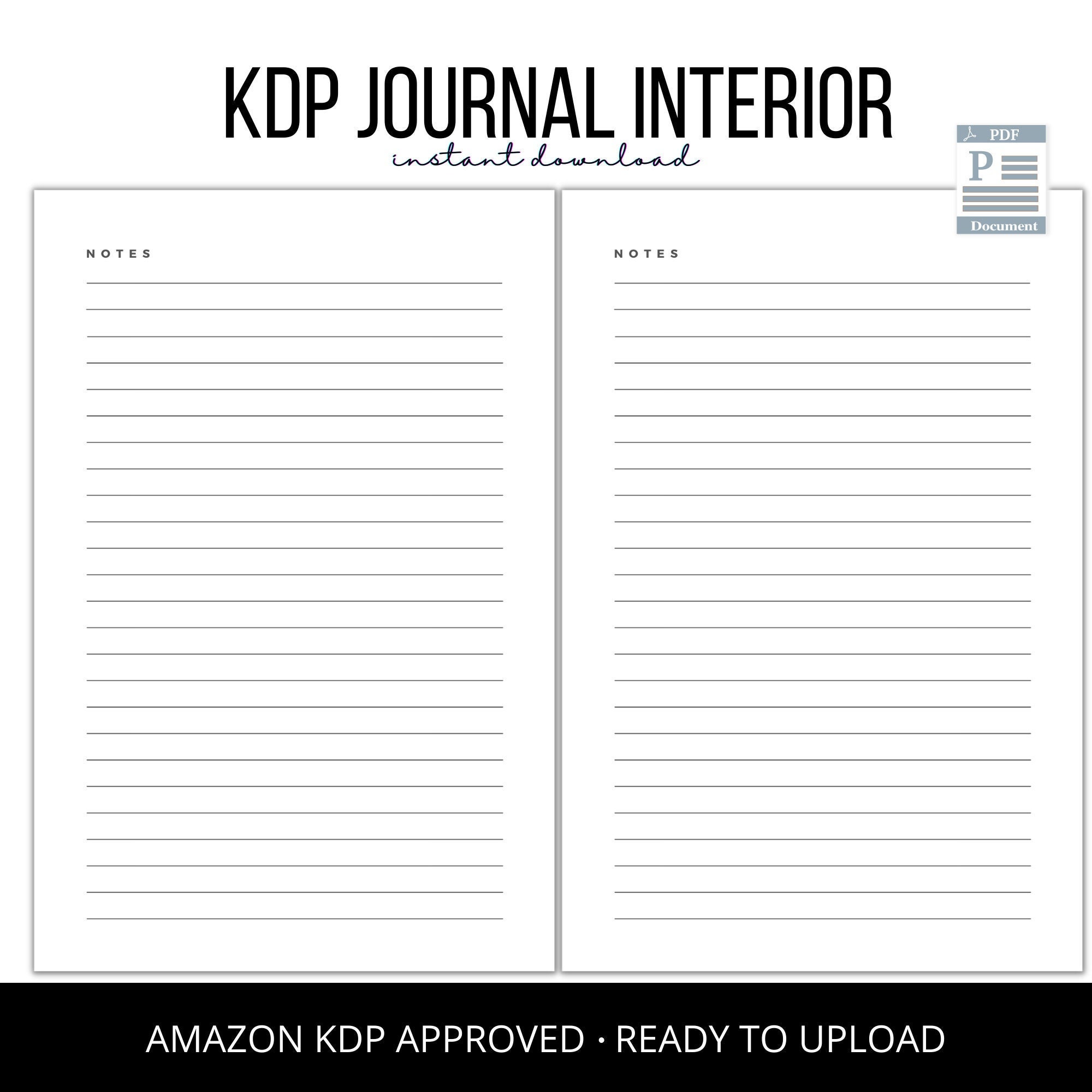 Kdp Journal Template