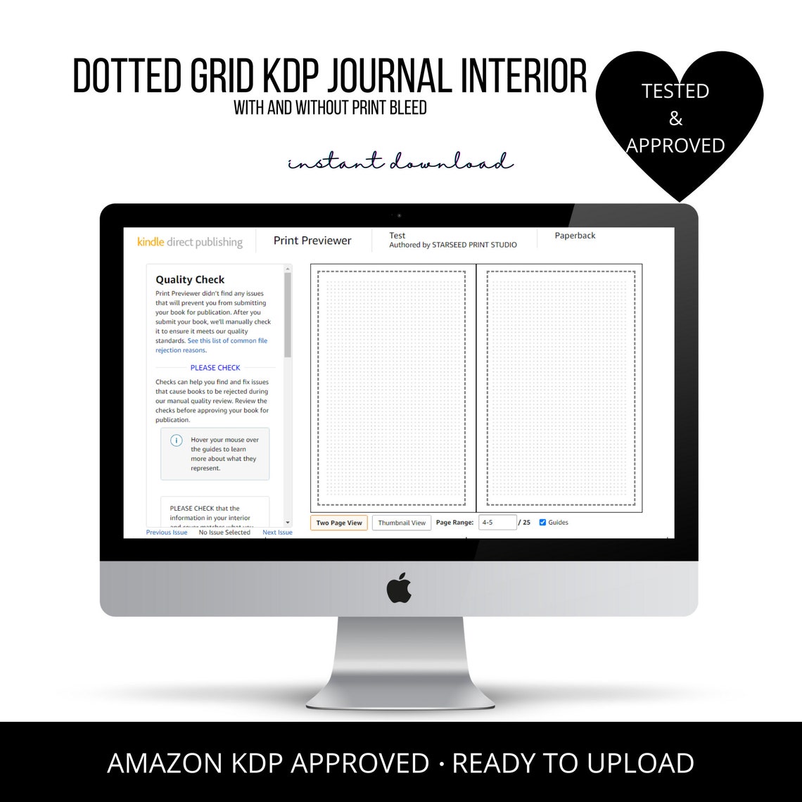 Approved KDP Journal Bundle | Seven 120 Pages PDF | Digital Download ...