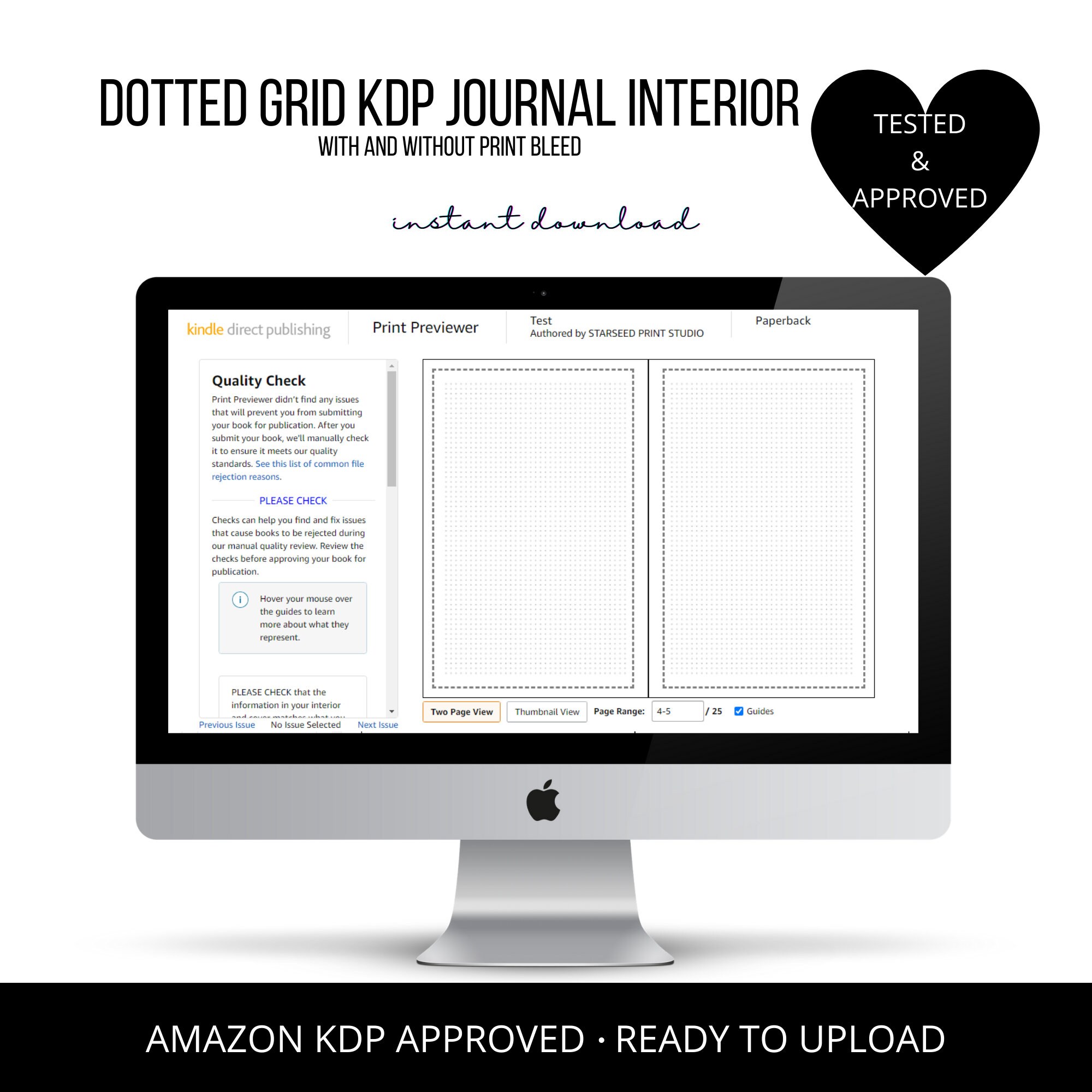 Approved KDP Journal Bundle Seven 120 Pages PDF Digital Download ...