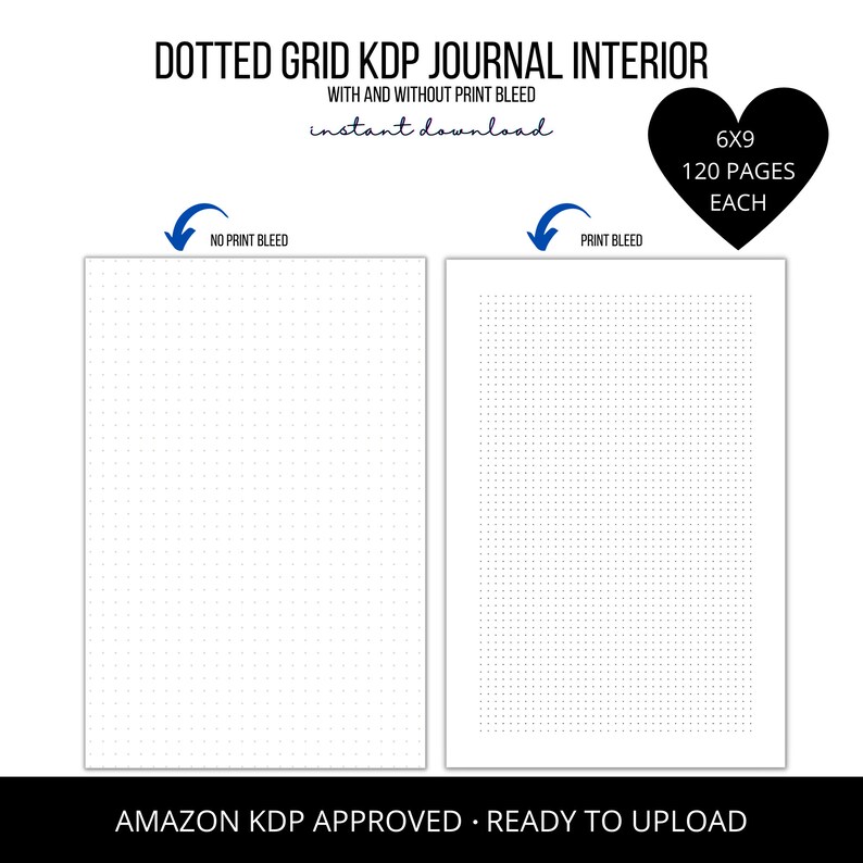 Approved KDP Journal Bundle | Seven 120 Pages PDF | Digital Download ...