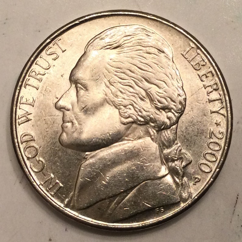 2000 P Jefferson Nickel - Etsy