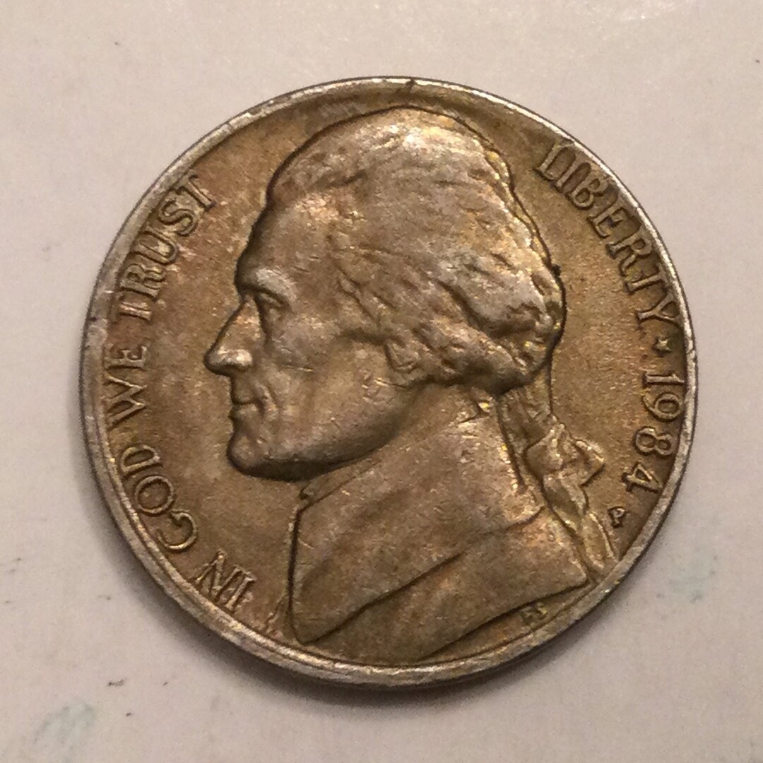 1984 P Jefferson Nickel - Etsy