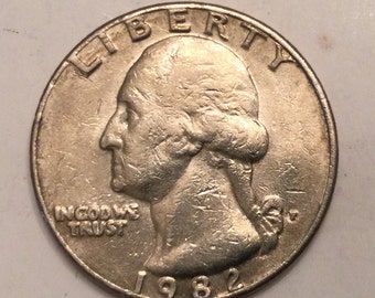 1982-P Washington Quarter Errors on Coin Edge - Etsy