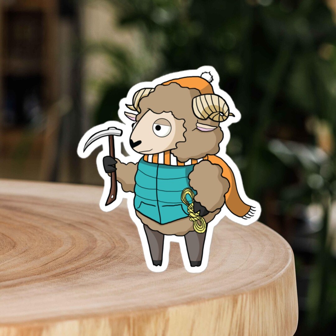 Hans the Alpinist Die-cut Sticker - Etsy