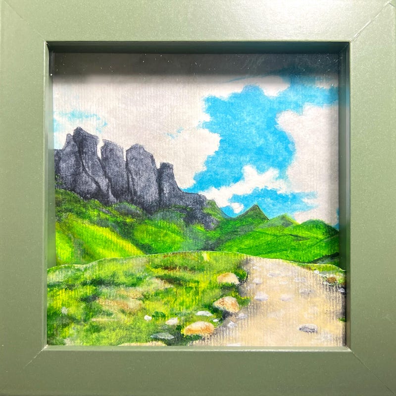 Miniature Landscape Painting - Etsy
