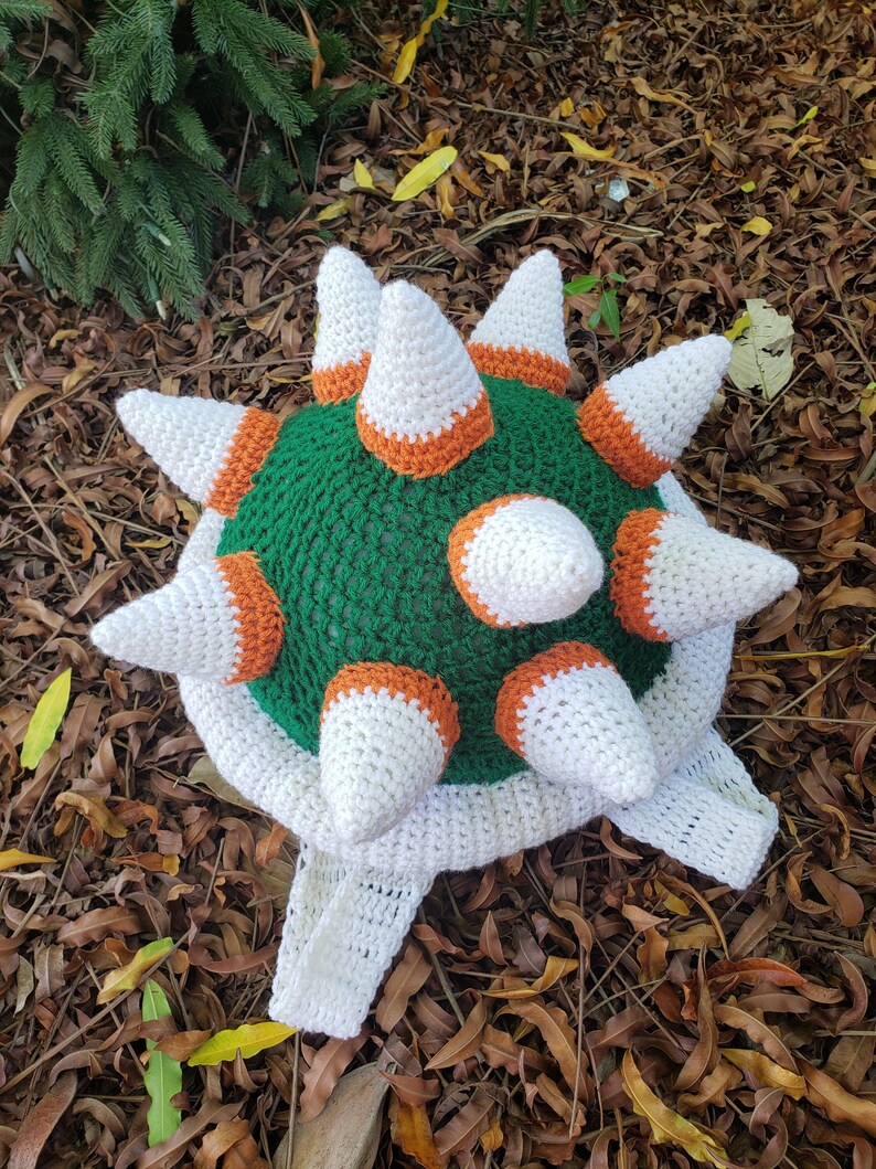 Crochet Cosplay Spike Turtle Shell Costume Backpack - Etsy